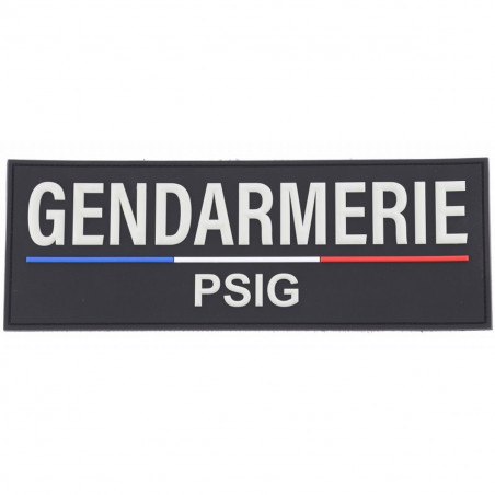 Bande DORSALE gendarmerie PSIG 28 *10 en PVC relief